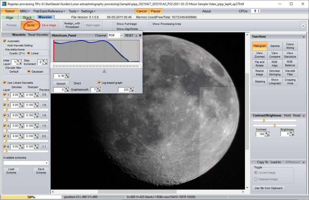 Lunar processing - Astrophotography - Guides - StarGeezer